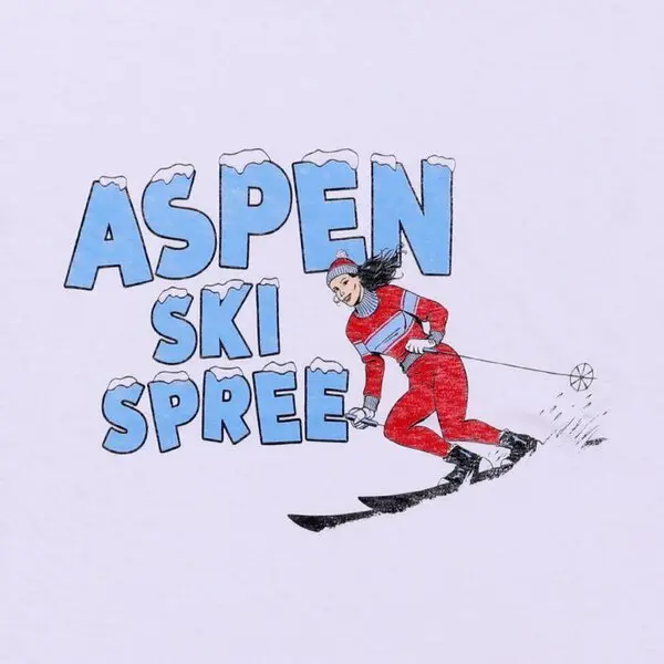 RE/DONE Aspen Ski Spree Printed T-shirt