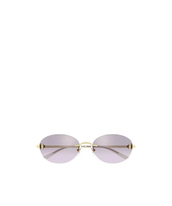 Cartier Oval Frame Sunglasses - Gray