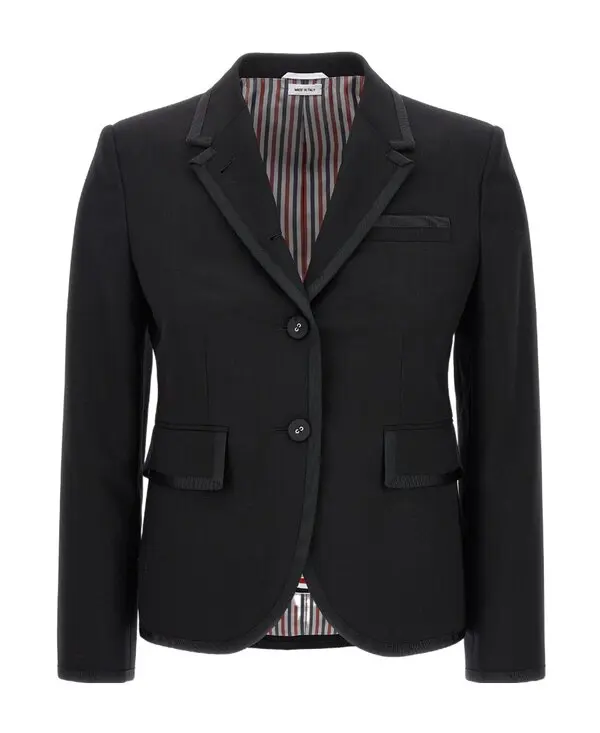 Thom Browne Notched Lapel Fitted Jacket