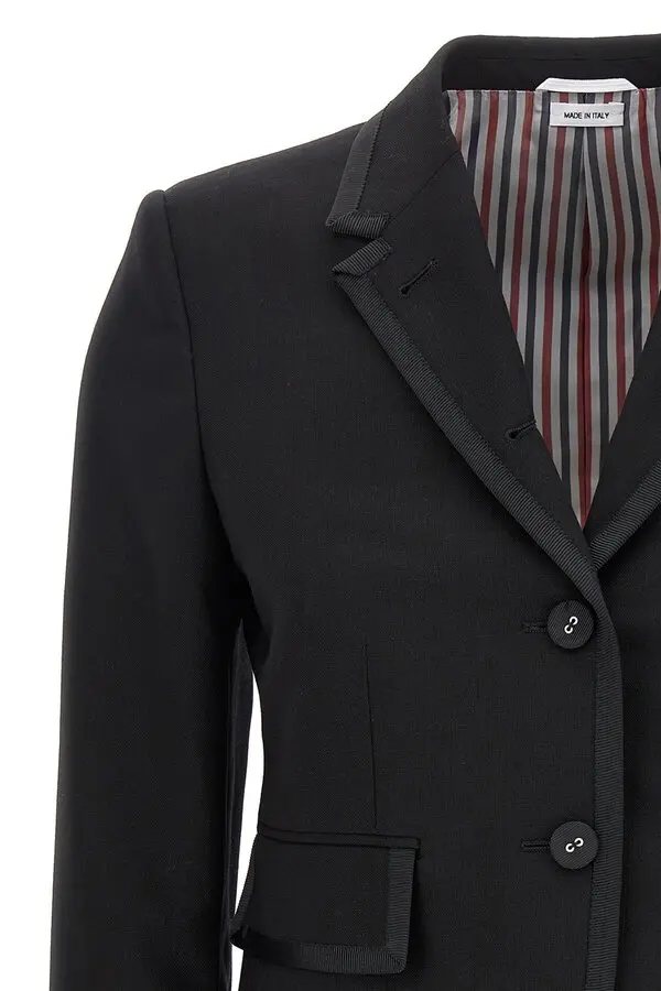 Thom Browne Notched Lapel Fitted Jacket