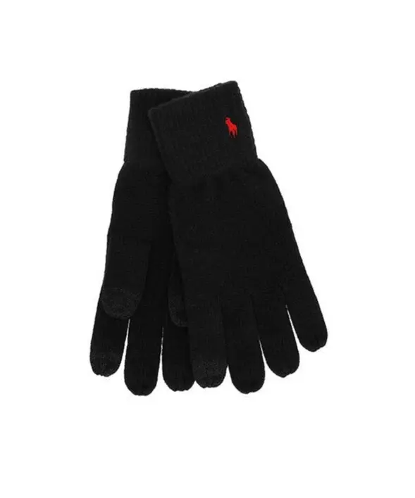 Polo Ralph Lauren Ribbed Gloves - Black