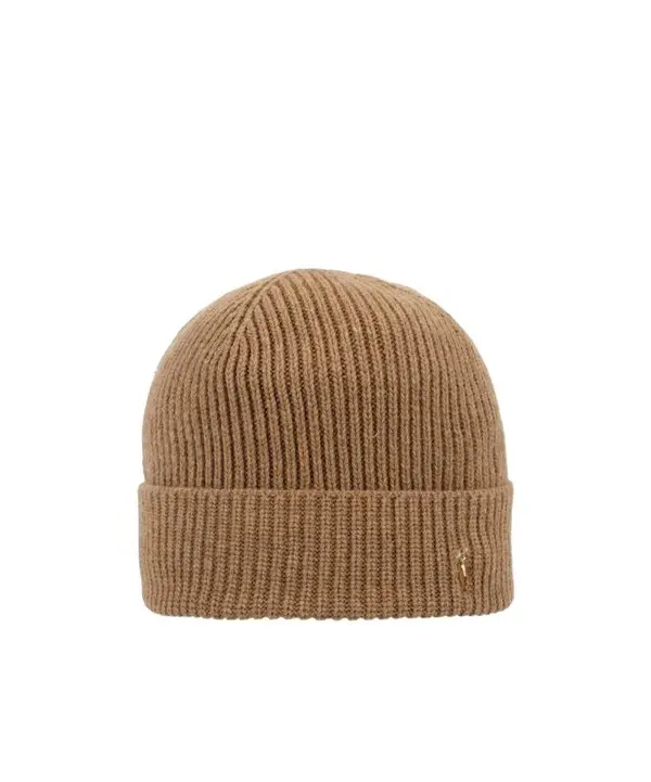 Polo Ralph Lauren Ribbed Beanie - Brown