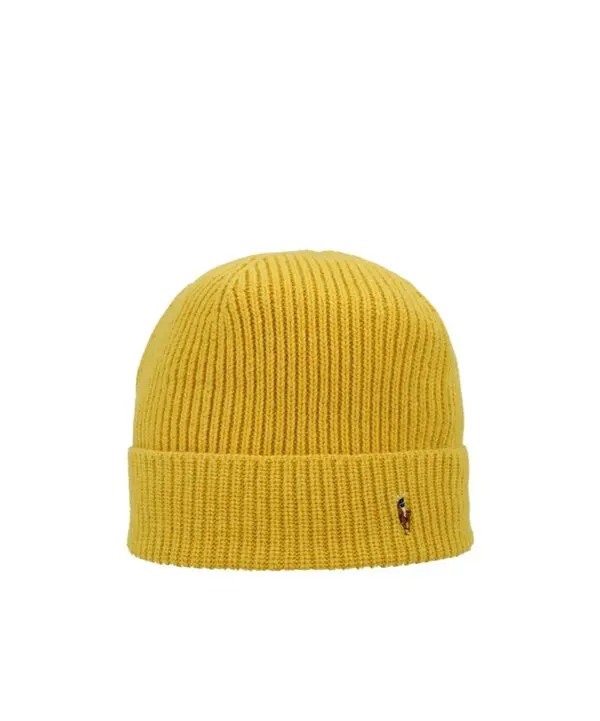 Polo Ralph Lauren Ribbed Beanie - Yellow