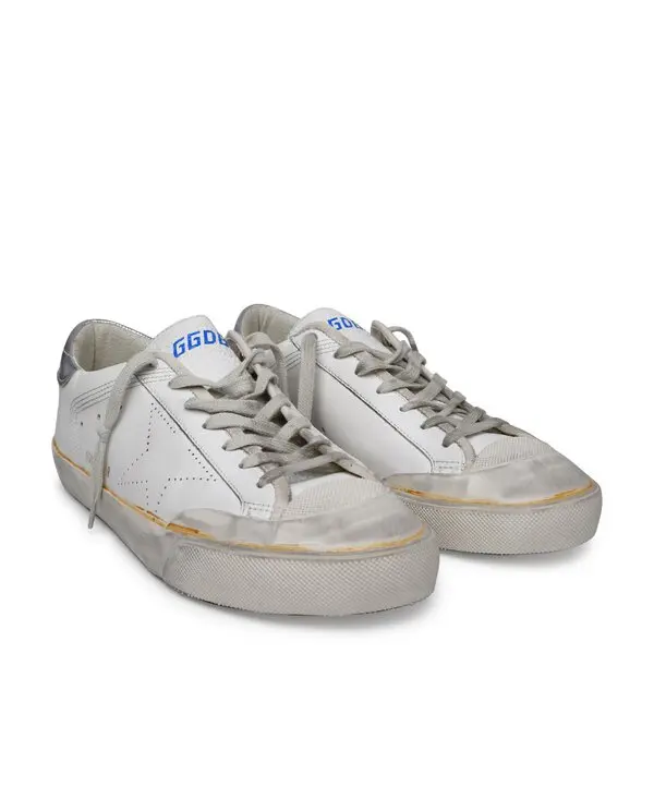 GOLDEN GOOSE Round Toe Tie Fastening Sneakers - Gray