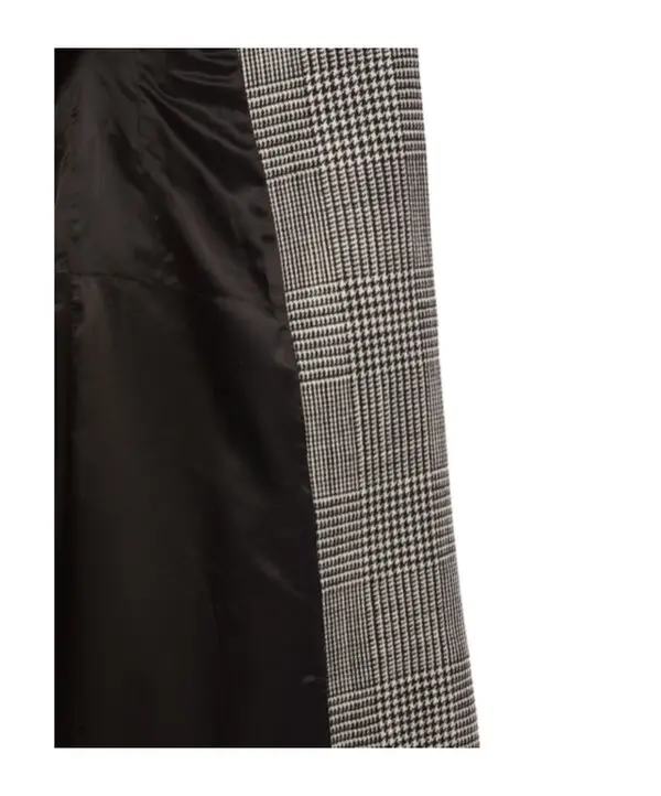 TOM FORD Prince Of Wales Wool Belted Midi Coat