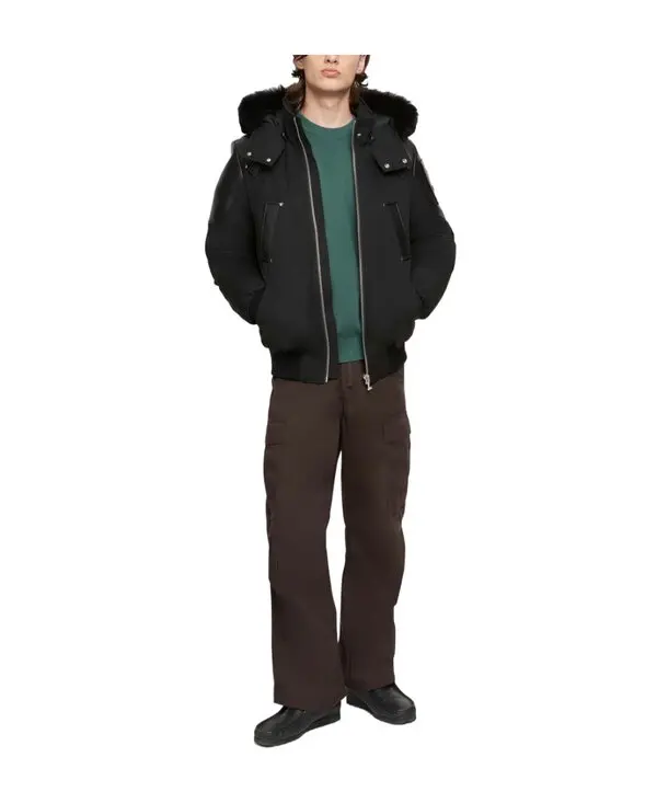 Moose Knuckles Park Vista Detachable-hood Bomber Jacket