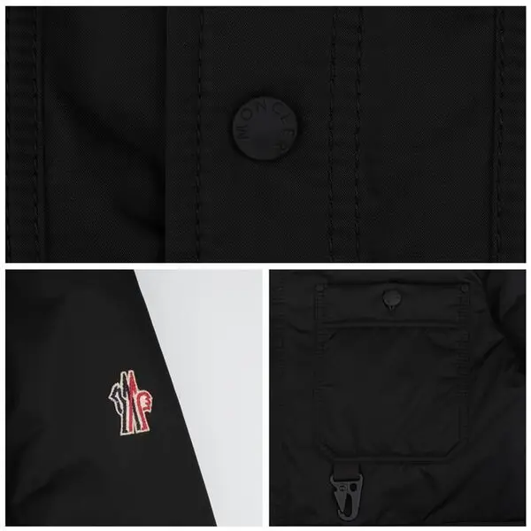 Moncler Collared Long-sleeve Cotton Coat