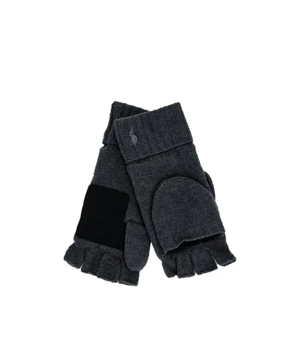Polo Ralph Lauren Fingerless Knitted Gloves - Black