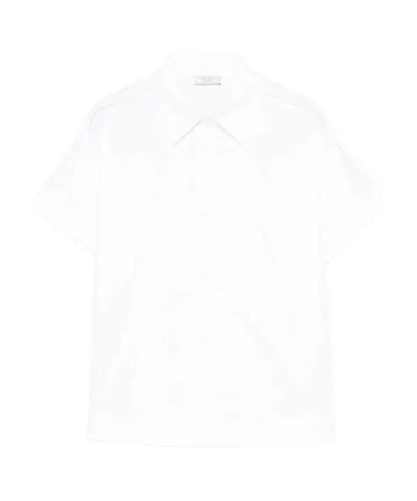 Peserico Short-sleeve Collared Shirt - White