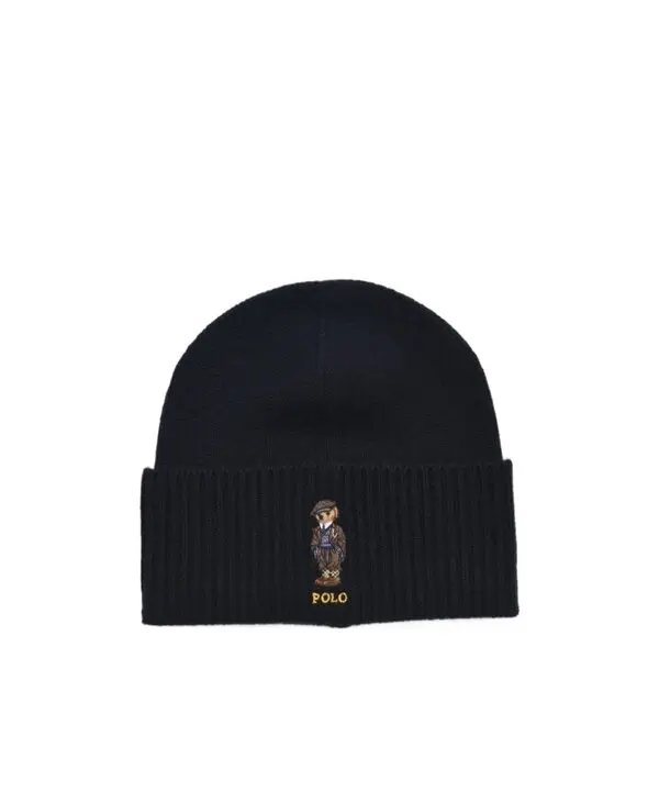 Polo Ralph Lauren Teddy Bear Knit Beanie - Black