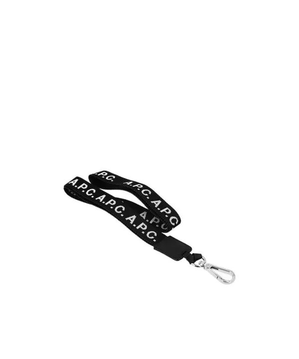 A.p.c. Jacquard Logo Neck Strap Keyring