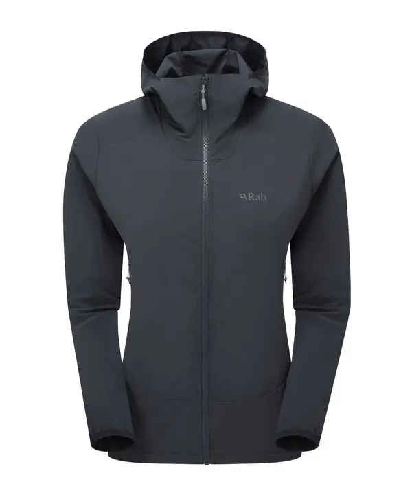 RAB Borealis Hooded Jacket With Zip Closure And Slanted Pockets