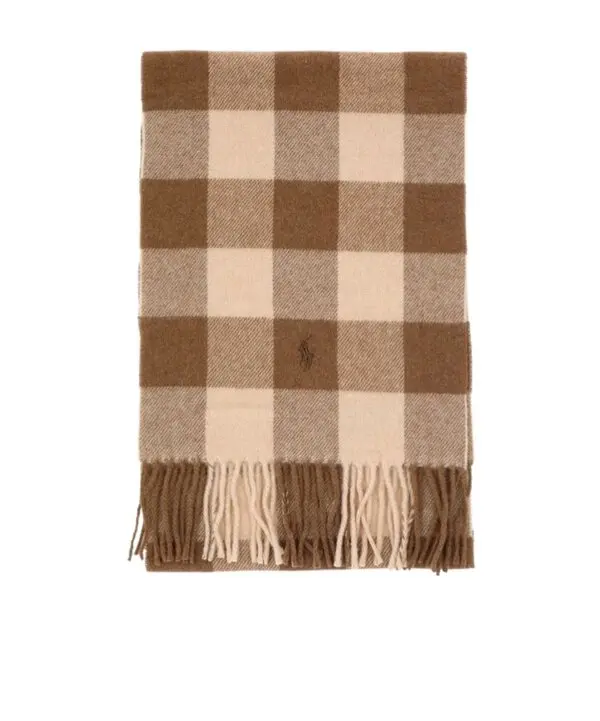 Polo Ralph Lauren Plaid Scarf - Nude