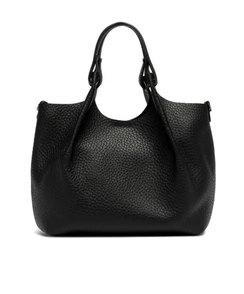 GIANNI CHIARINI Dua Maxi Grain Leather Handheld Bag - Black