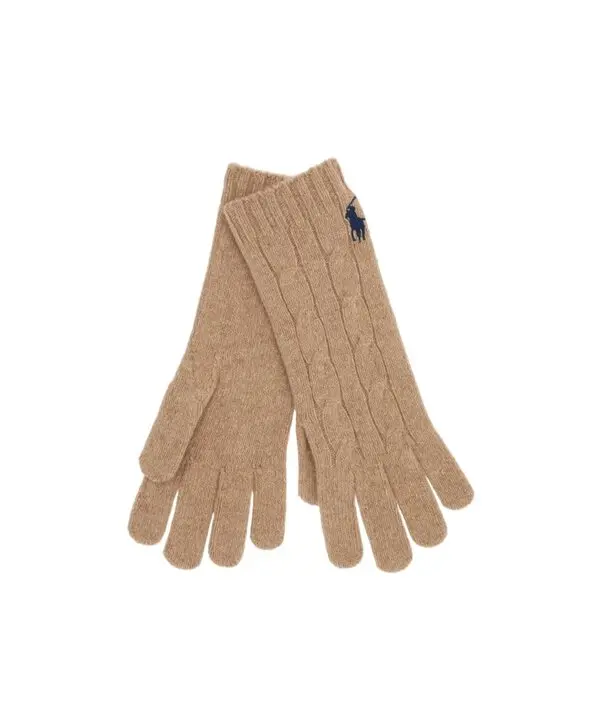 Polo Ralph Lauren Five-finger Knitted Gloves - Nude