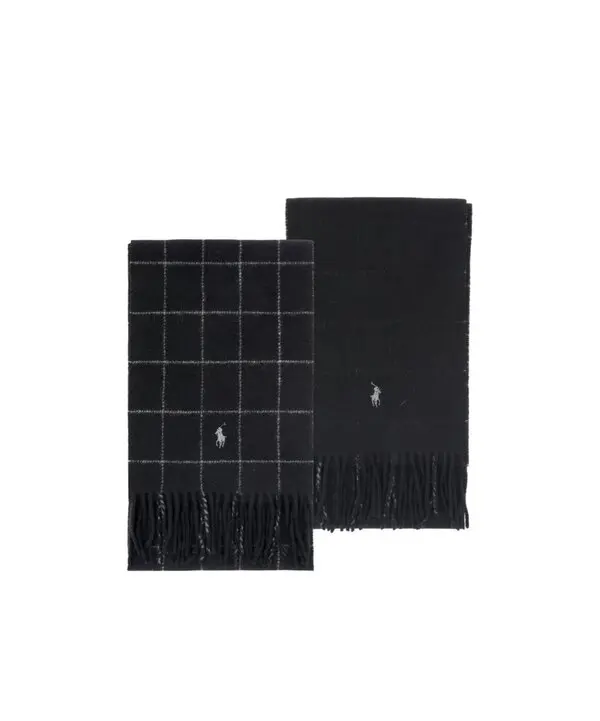 Polo Ralph Lauren Double-sided Plaid Tassel Scarf