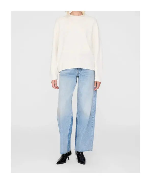 ANINE BING Ribbed Crewneck Knitted Sweater