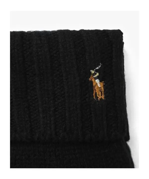 Polo Ralph Lauren Knitted Driving Gloves With Leather Detail