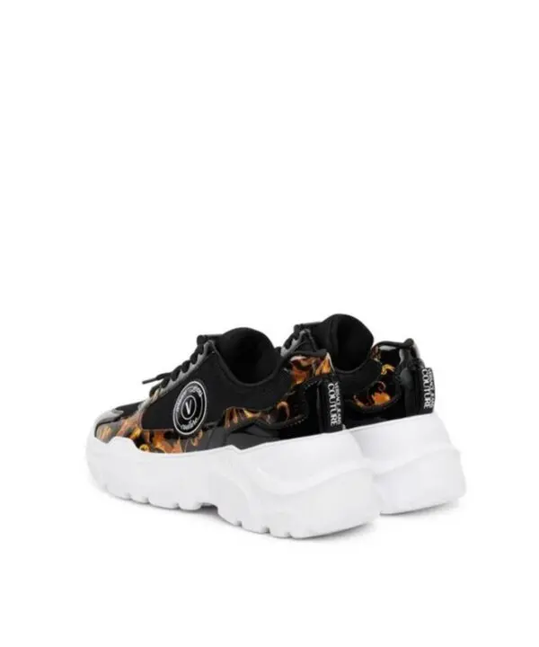 Versace Lace-up Casual Sneakers With Graphic Print