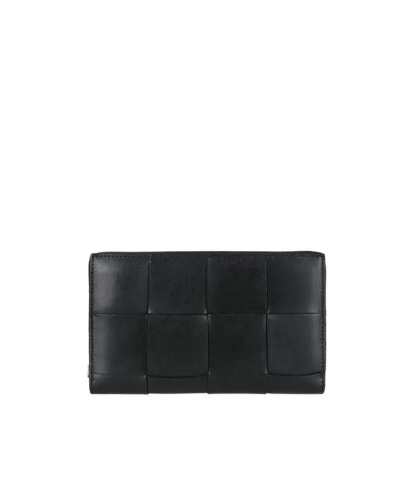 Bottega Veneta Zip Wallet - Black