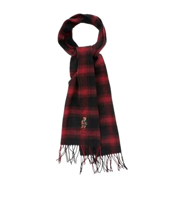 Polo Ralph Lauren Plaid Scarf - Black