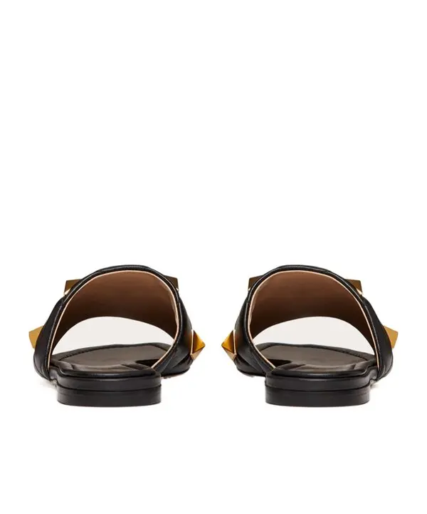 Valentino Garavani Roman Stud Slip-on Sandals - Black
