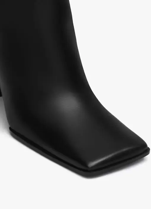 Alaïa Square-toe Ankle Boots With Chunky Heels - Black