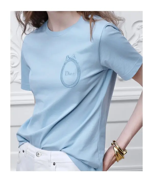 Dior Fitted Embroidered T-shirt