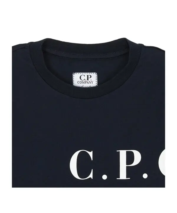 C.P. COMPANY Logo Print Crewneck T-shirt - Black