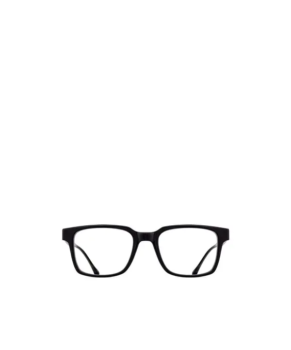 Matsuda Rectangle Full Rim Eyeglasses - Black