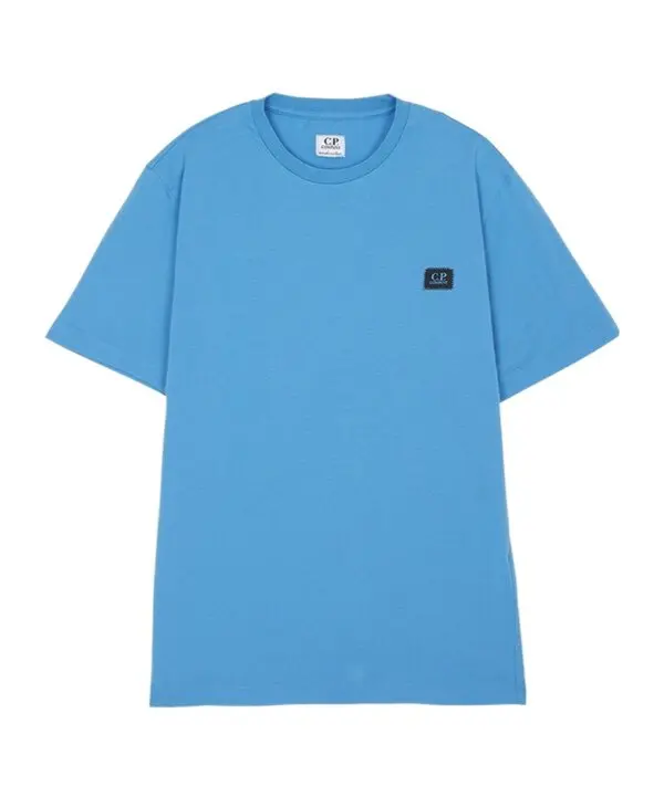 C.P. COMPANY Short-sleeved T-shirt With Logo - Blue