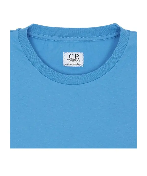 C.P. COMPANY Short-sleeved T-shirt With Logo - Blue