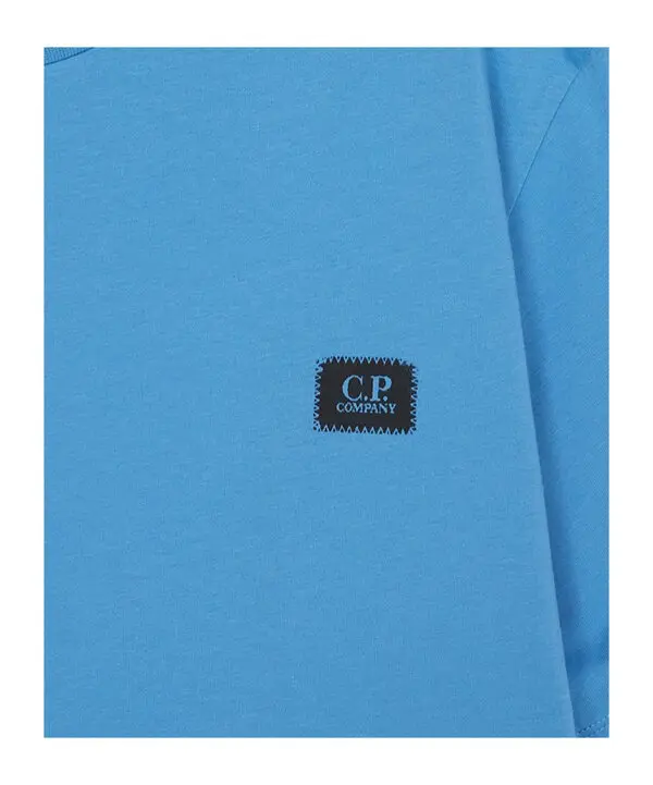 C.P. COMPANY Short-sleeved T-shirt With Logo - Blue