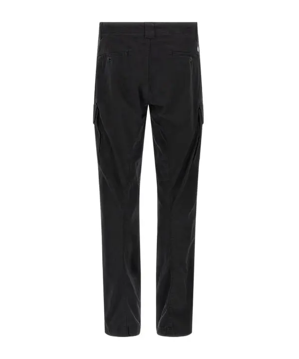 C.P. COMPANY Satin Cargo Pants - Black