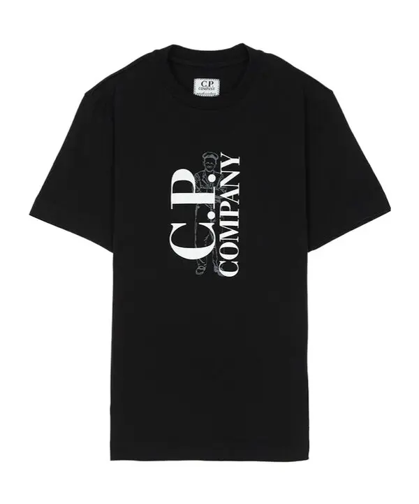 C.P. COMPANY Short-sleeve T-shirt With Logo Print