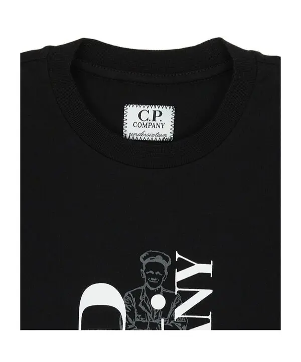 C.P. COMPANY Short-sleeve T-shirt With Logo Print