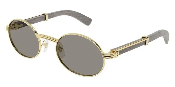 Cartier Oval Frame Sunglasses - Gray