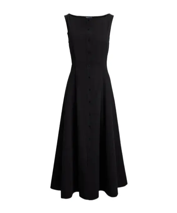Polo Ralph Lauren Sleeveless Button-up Midi Dress