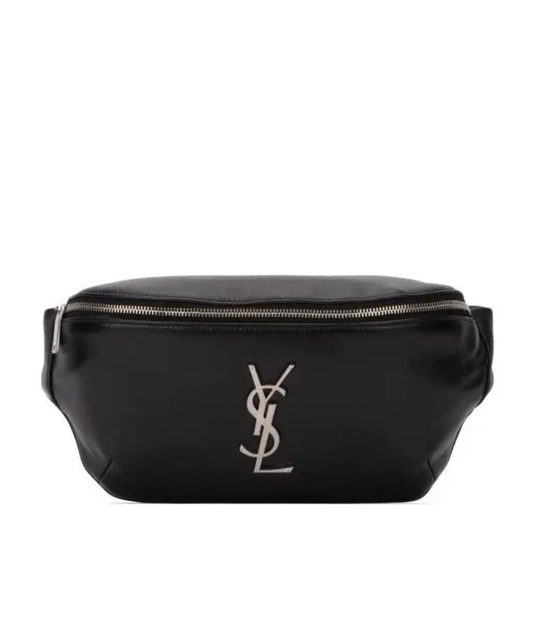 Saint Laurent Cassandre Belt Bag - Black