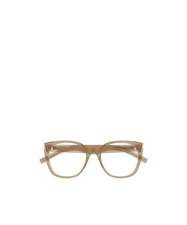 Saint Laurent Square Frame Eyeglasses - Brown