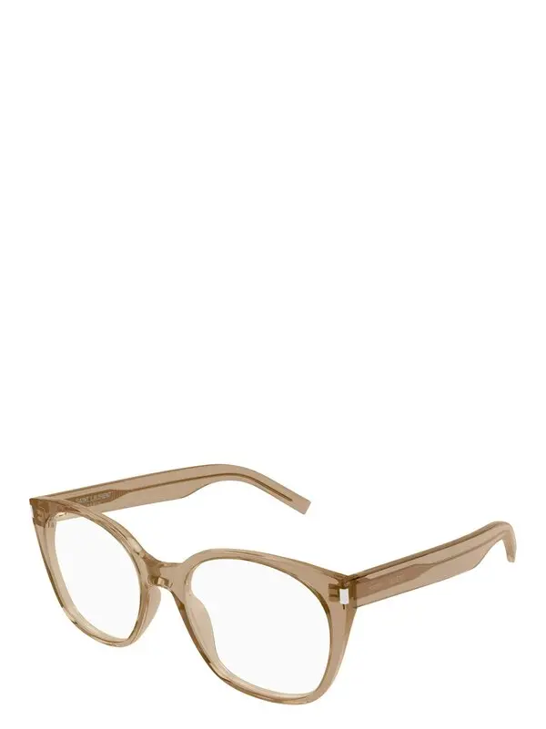 Saint Laurent Square Frame Eyeglasses - Brown
