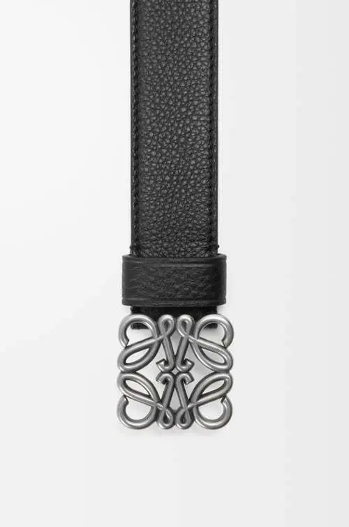 Loewe Chunky Anagram Belt In Supple Grained Calfskin