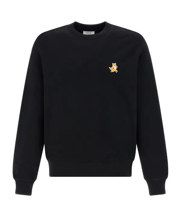 Maison Kitsuné Long Sleeve Crewneck Sweatshirt