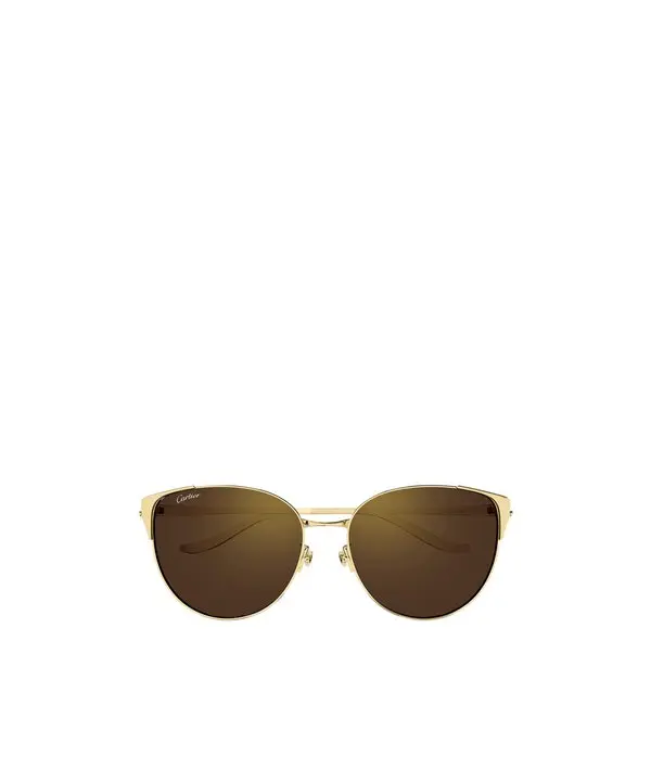 Cartier Cat Eye Sunglasses - Brown