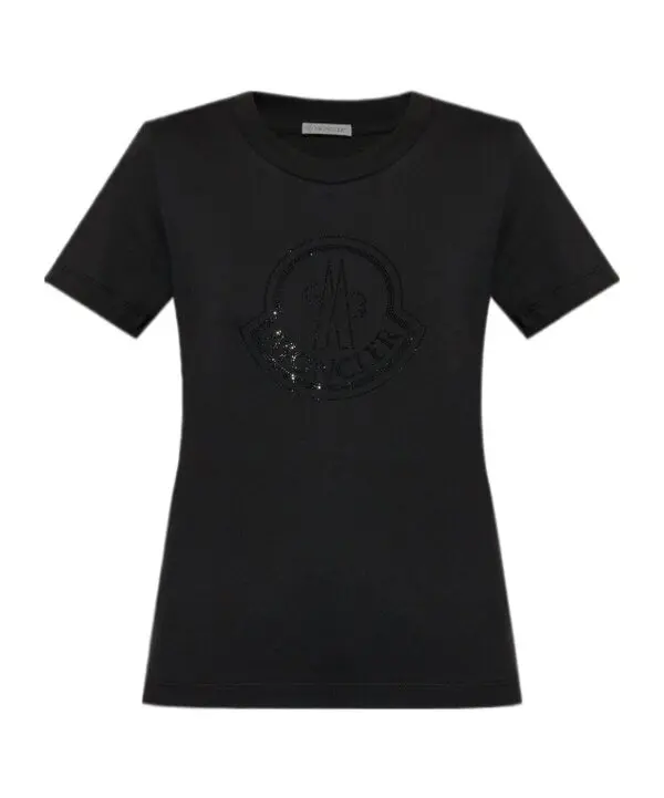 Moncler Logo Embellished Crewneck T-shirt