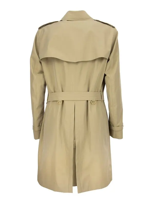 Burberry The Kensington Heritage Double-breasted Trench Coat - Nude