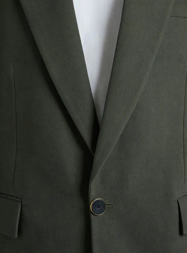 Balmain Cotton Twill Single-breasted Blazer