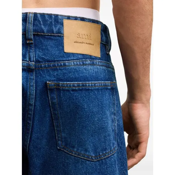 AMI Paris Straight-leg Cropped Jeans