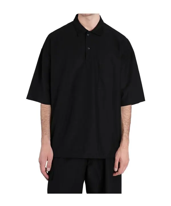 Comme Des Garçons Chest-pocket Polo Shirt - Black