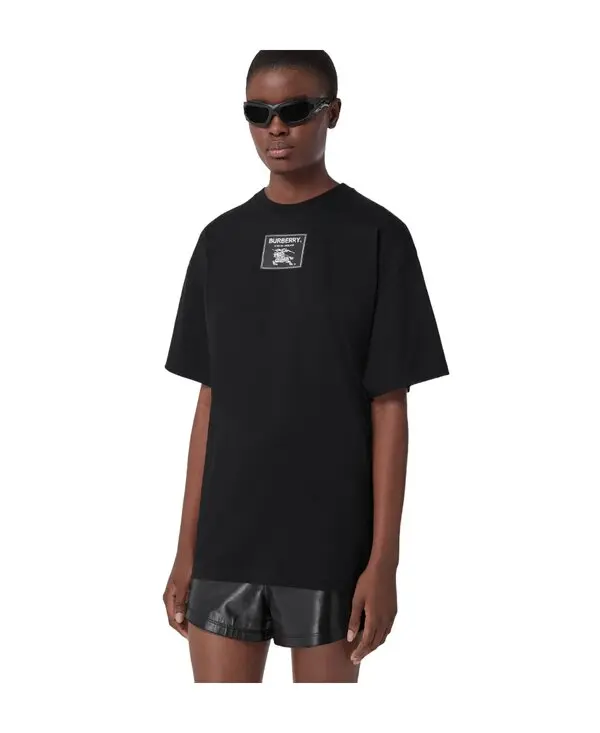 Burberry Logo Patch Crewneck T-shirt